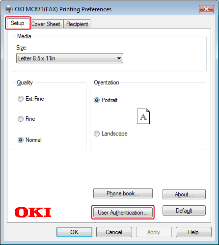 Operating Management/ Specifications | OKI