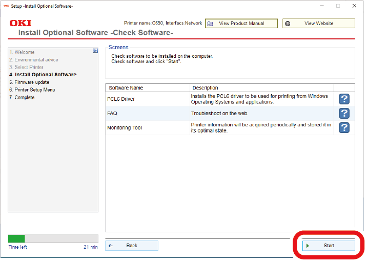对于 Windows | OKI