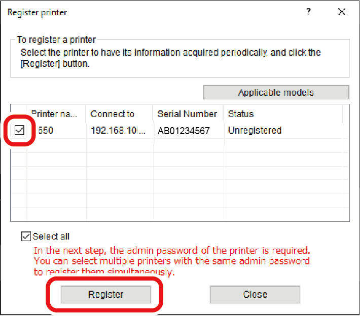 프린터 등록 | OKI