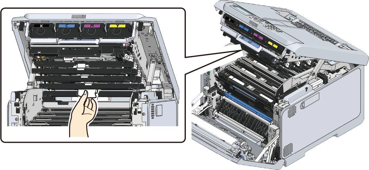 LED 헤드 청소 | OKI