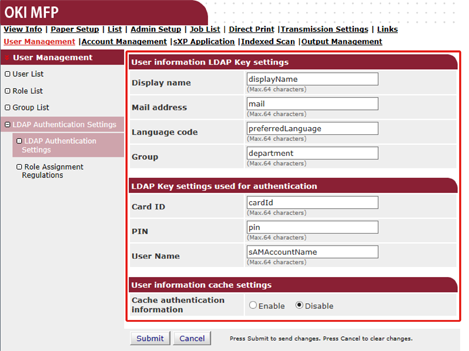 Operating Management/ Specifications | OKI Data
